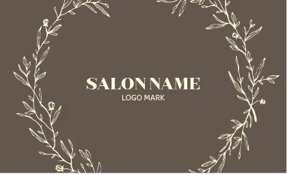 サロン名刺｜美容室エステネイルサロンのかわいい名刺MEB038